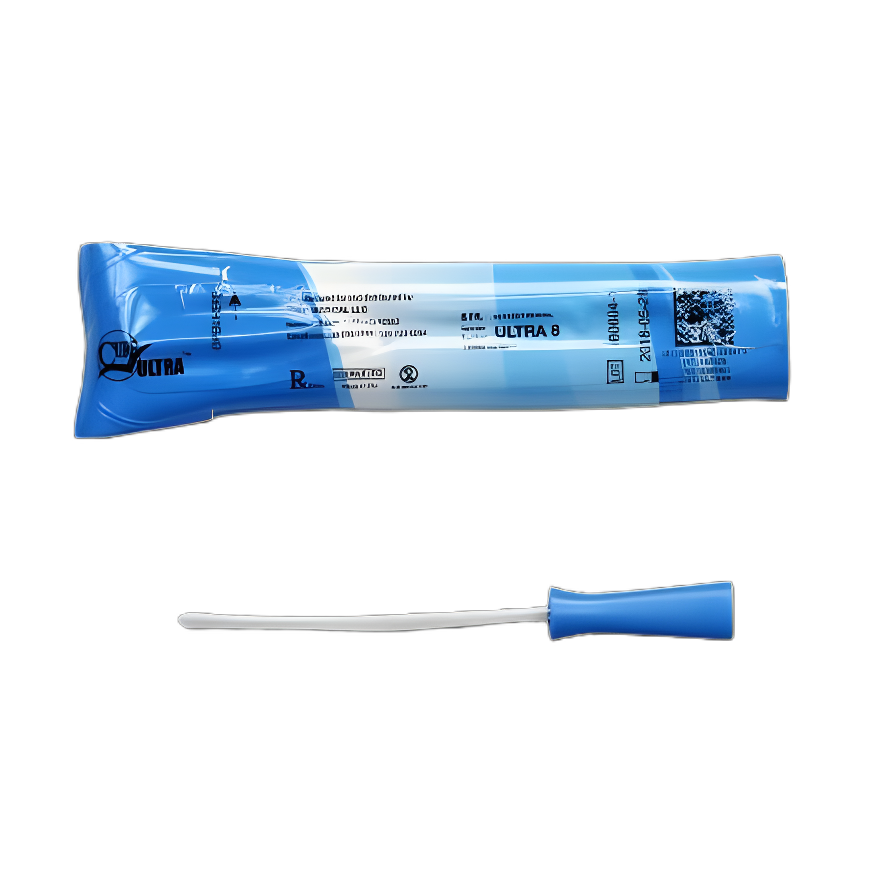 Cure Ultra® 8 Fr. 6 Inch Straight Tip Lubricated PVC Urethral Catheter ...