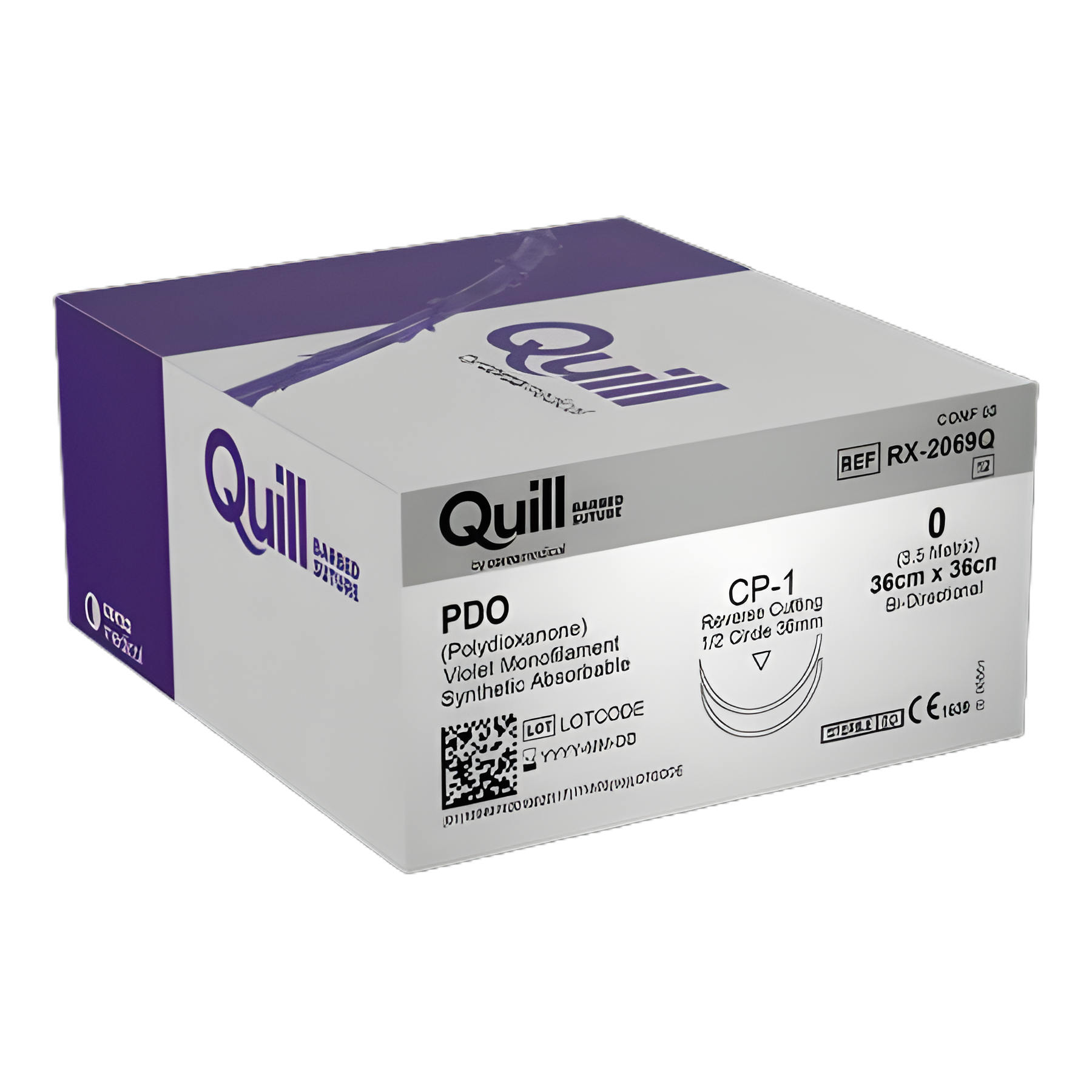 Absorbable Suture with Needle Quill™ Knotless Tissue-Closure Device PDO ...