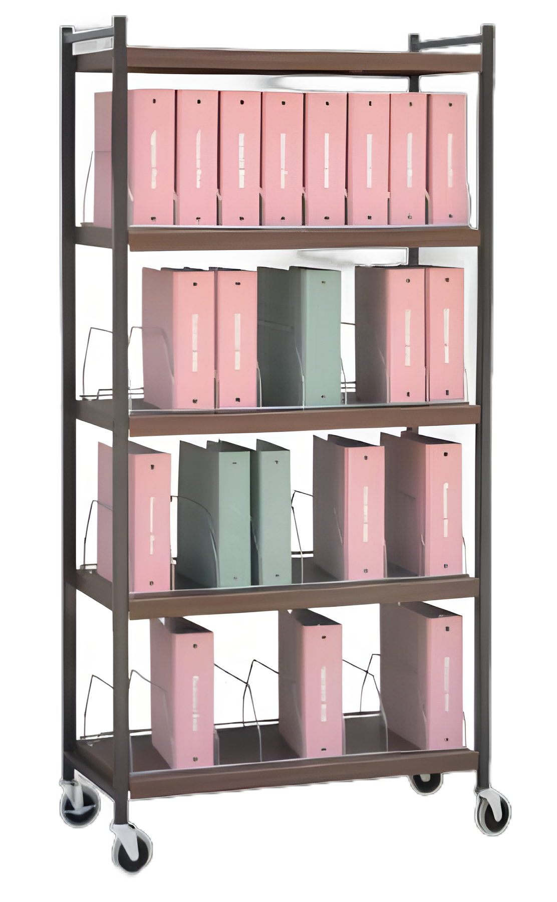 Binder/ Chart Rack Big Beam® Omnicart™ 3 Ring Brown 32 Chart Side ...