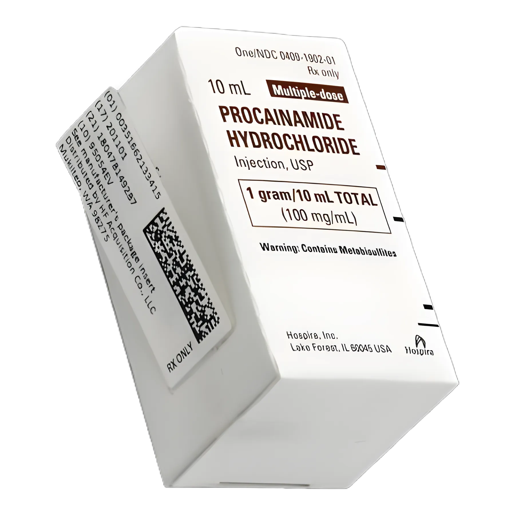 Procainamide HCl 100 mg / mL Injection Multiple-Dose Vial 10 mL ...