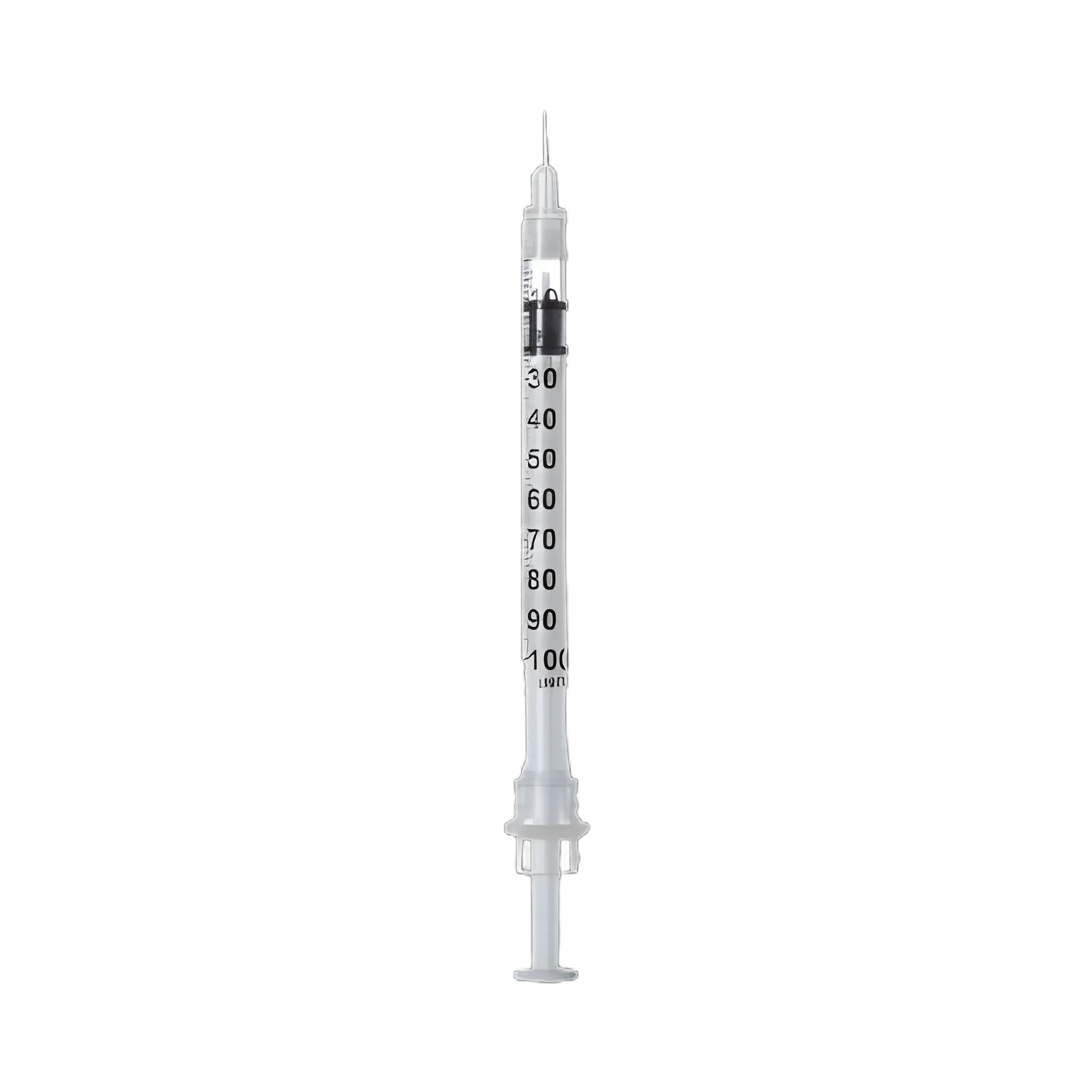 Safety Insulin Syringe with Needle Sol-Care™ 1 mL 1/2 Inch 29 Gauge ...