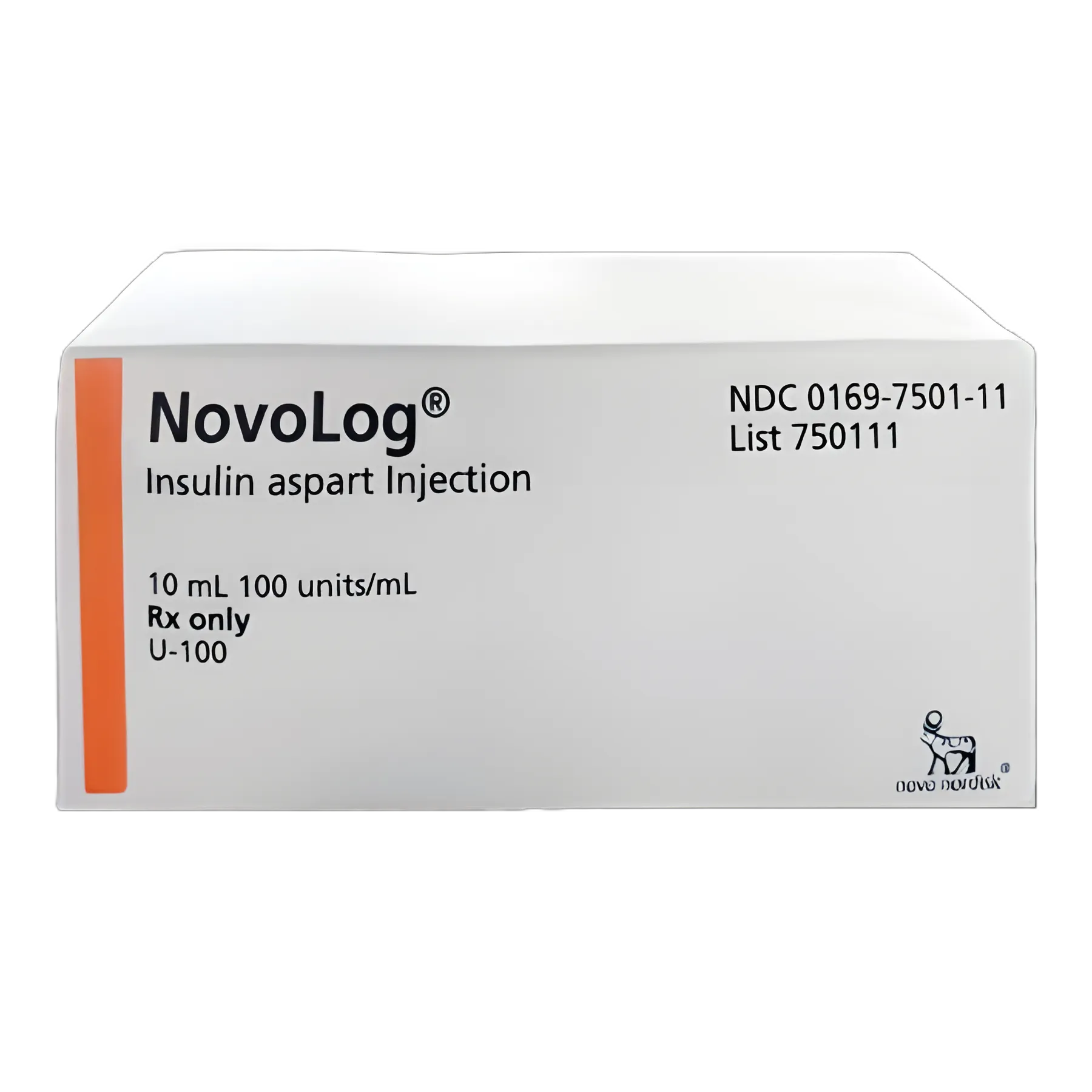 NovoLog® Insulin Aspart 100 U / mL Injection Multiple-Dose Vial 10 mL ...