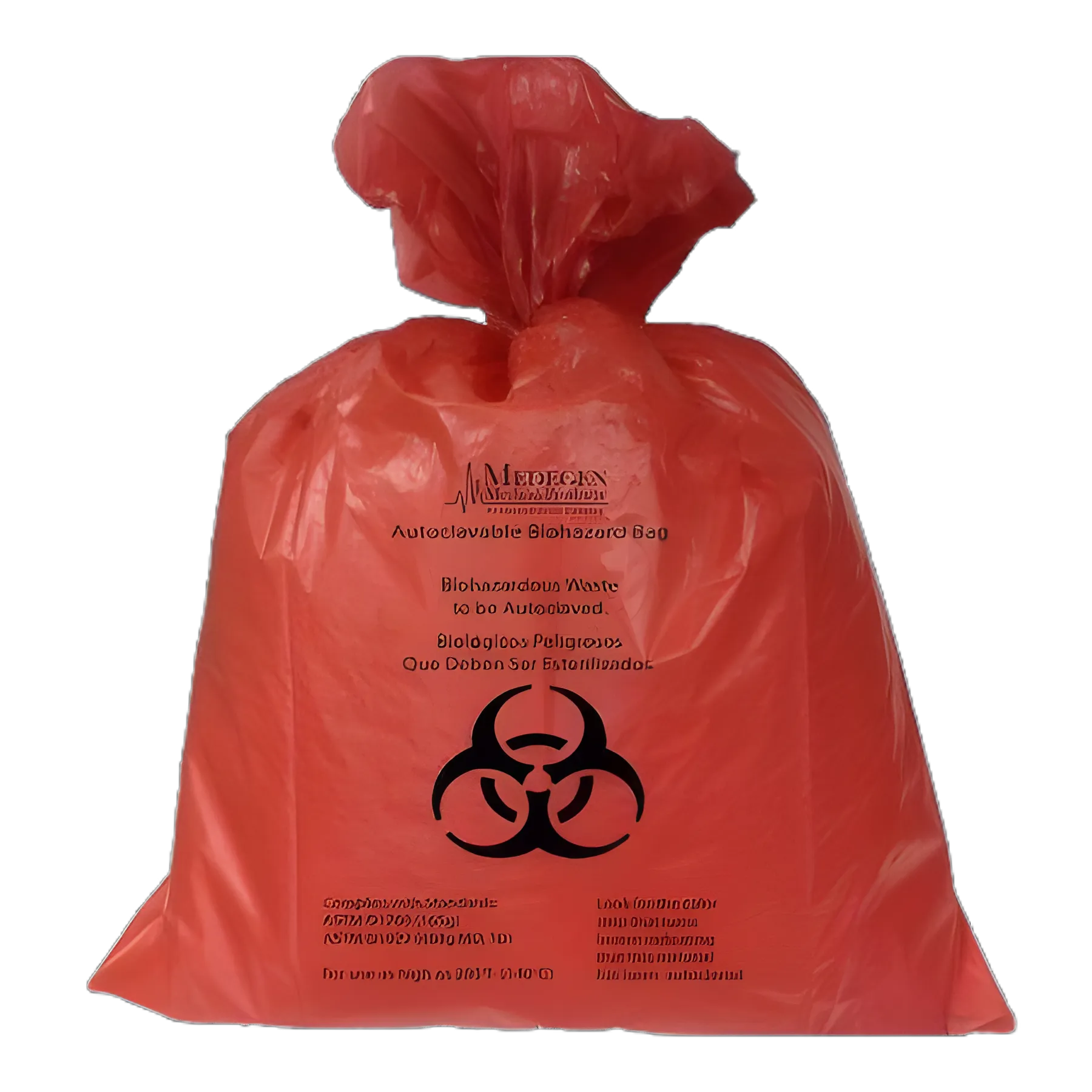 Biohazard Waste Bag Medegen Medical Products 13 to 16 gal. Red Bag ...